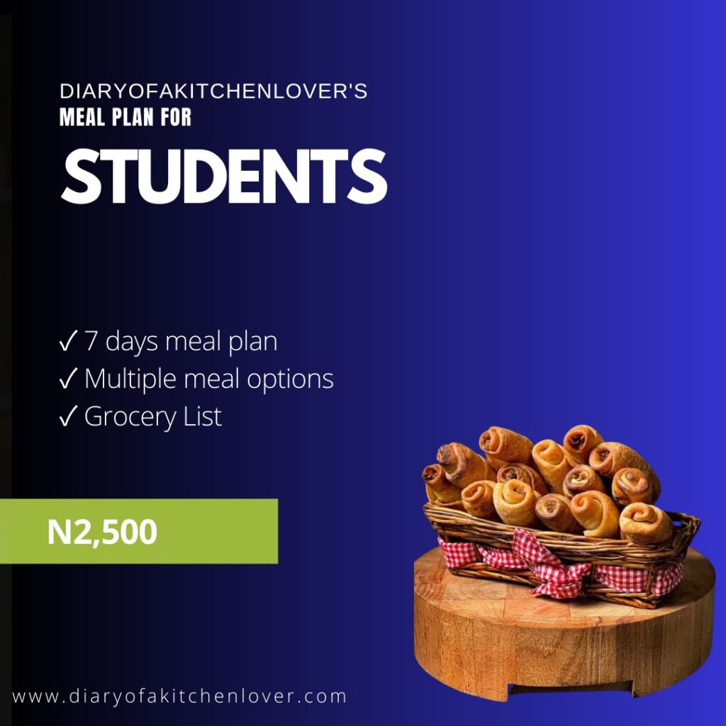 30 Days General Meal Plan - Dairy of A kitchen Lover